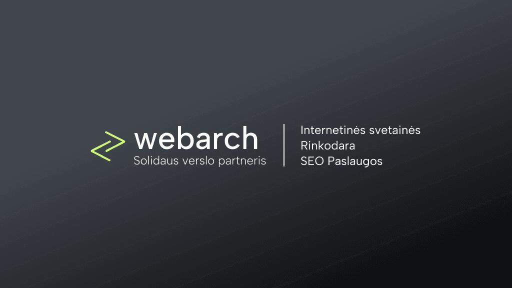 Interneto svetainių kūrimas | webarch.lt